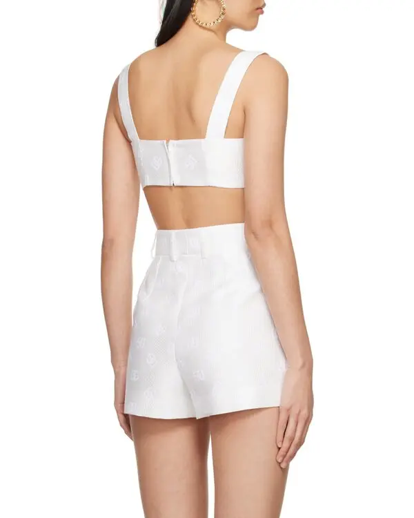 Dolce & Gabbana Dg Jacquard Cropped Top