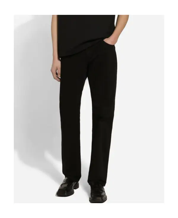 Dolce & Gabbana Dolce Gabbana Logo Plaque Straight Leg Jeans