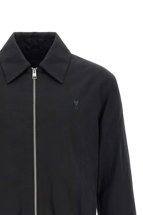 AMI Paris De Coeur Zip Up Jacket