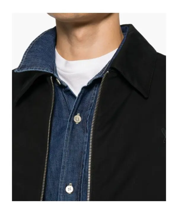 AMI Paris De Coeur Zip Up Jacket