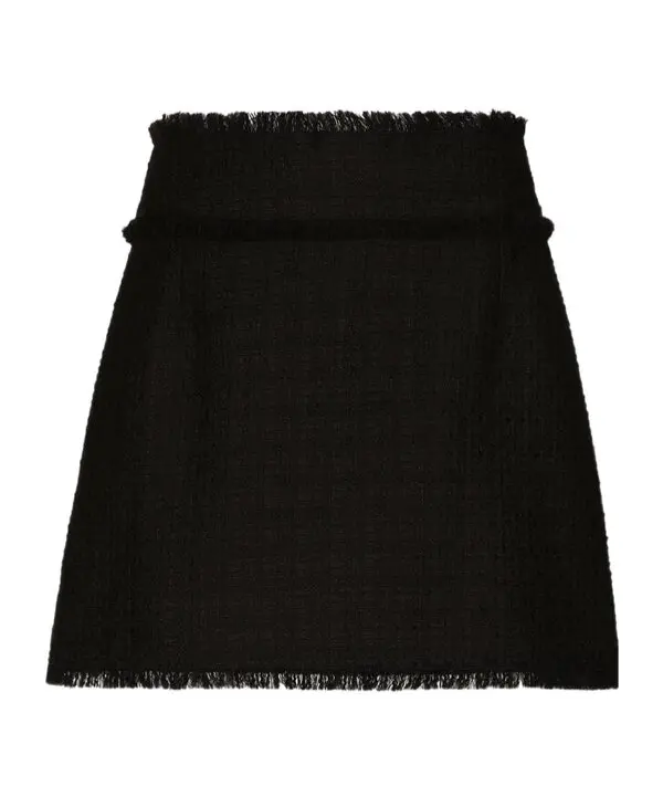 Dolce & Gabbana High-waist Tweed Miniskirt