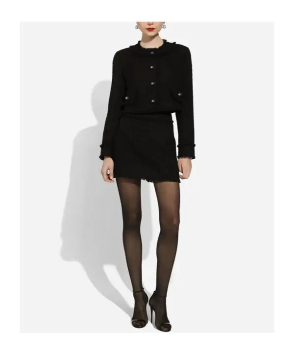 Dolce & Gabbana High-waist Tweed Miniskirt