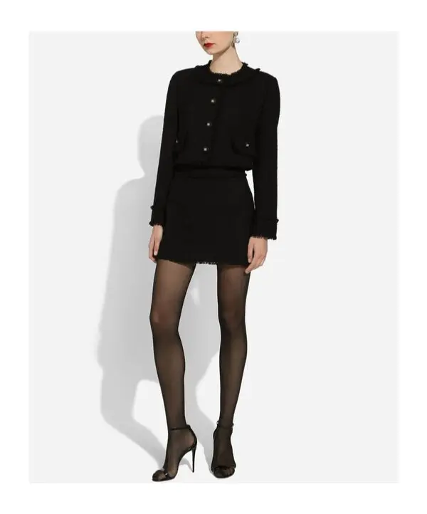 Dolce & Gabbana High-waist Tweed Miniskirt