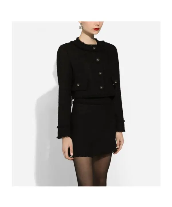 Dolce & Gabbana High-waist Tweed Miniskirt