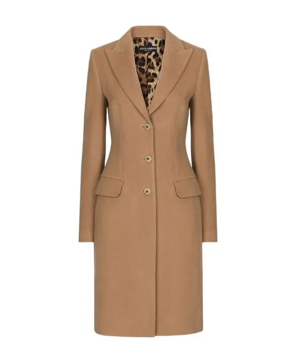 Dolce & Gabbana Dolce Gabbana Single-breasted Straight Hem Coat