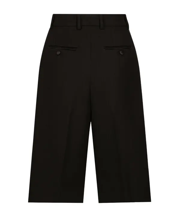 Dolce & Gabbana Dolce Gabbana Gabardine Tuxedo Bermuda Shorts