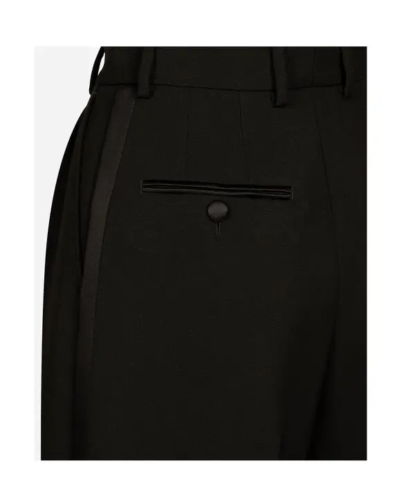 Dolce & Gabbana Dolce Gabbana Gabardine Tuxedo Bermuda Shorts