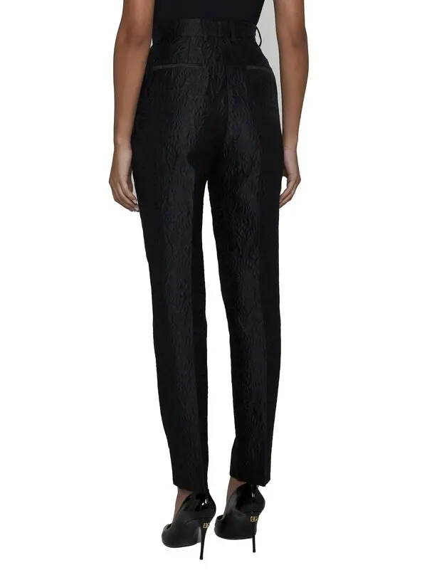 Dolce & Gabbana Dolce Gabbana Floral Jacquard Tailored Pants