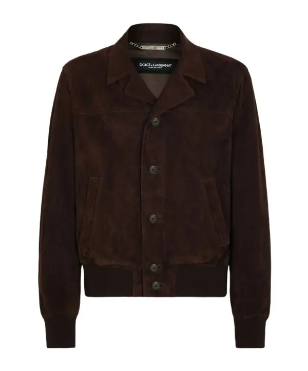 Dolce & Gabbana Dolce Gabbana Buttoned Bomber Jacket