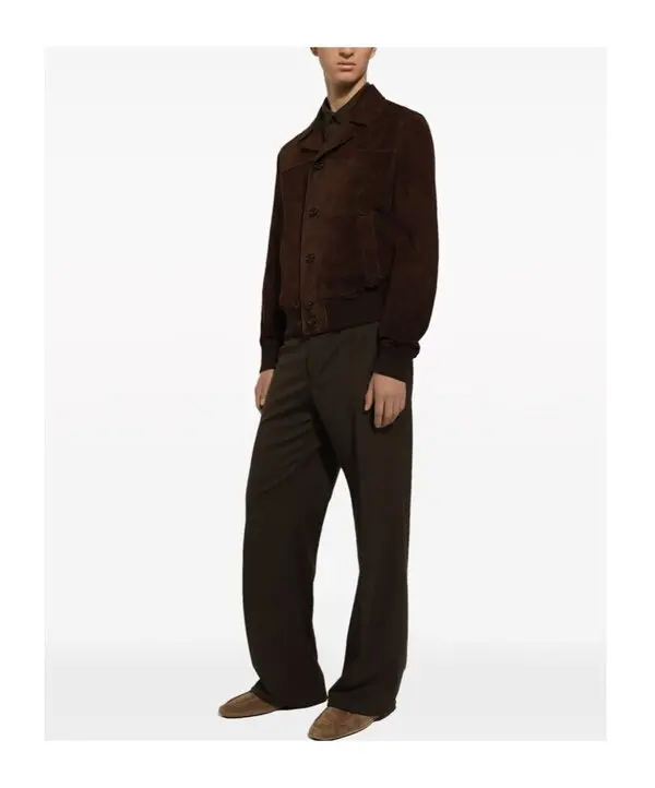 Dolce & Gabbana Dolce Gabbana Buttoned Bomber Jacket