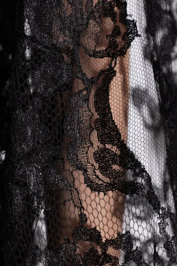 Dolce & Gabbana Dolce Gabbana Chantilly Lace One-shoulder Blouse