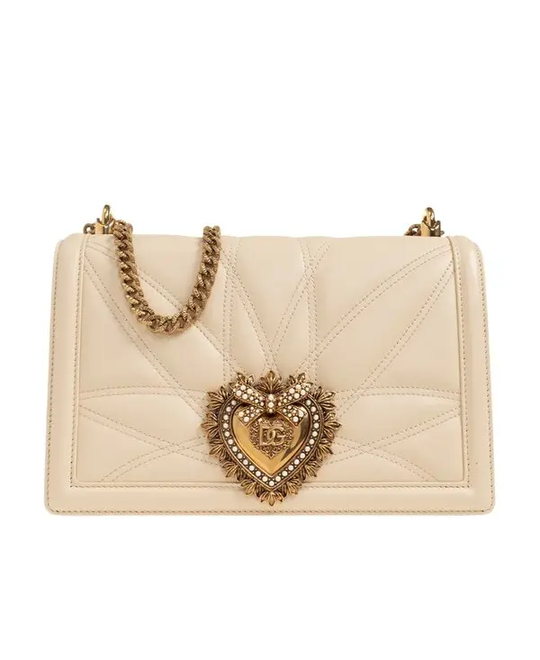 Dolce & Gabbana Dolce Gabbana Logo Plaque Devotion Shoulder Bag