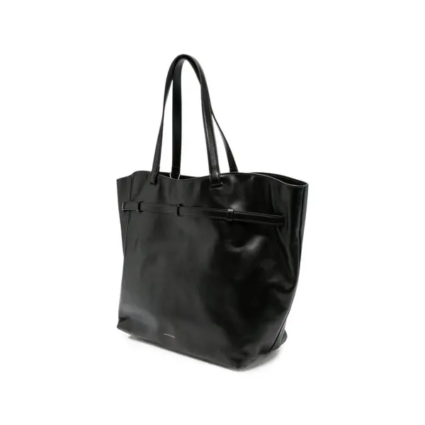 ANINE BING Small Elly Buckled Leather Tote Bag