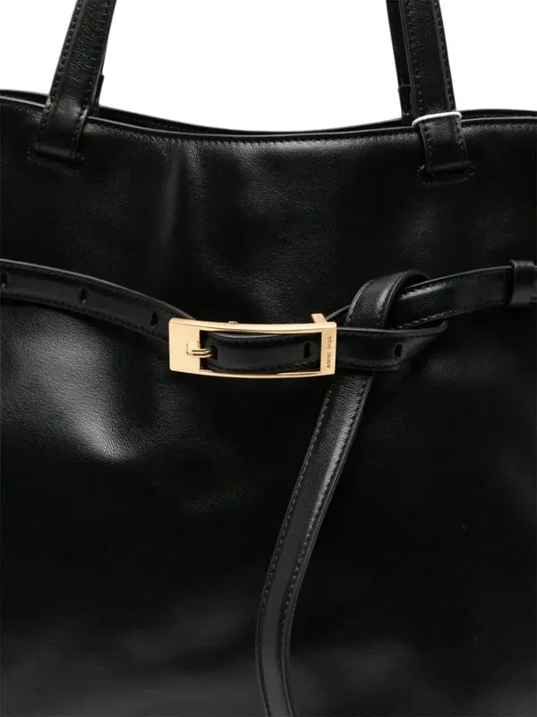 ANINE BING Small Elly Buckled Leather Tote Bag