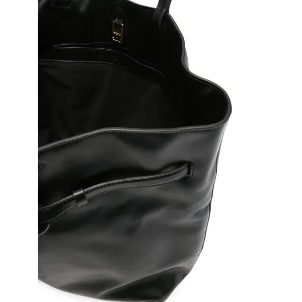 ANINE BING Small Elly Buckled Leather Tote Bag