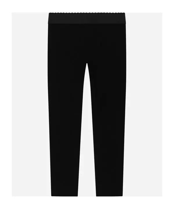 Dolce & Gabbana Appliqué-logo Straight-leg Leggings