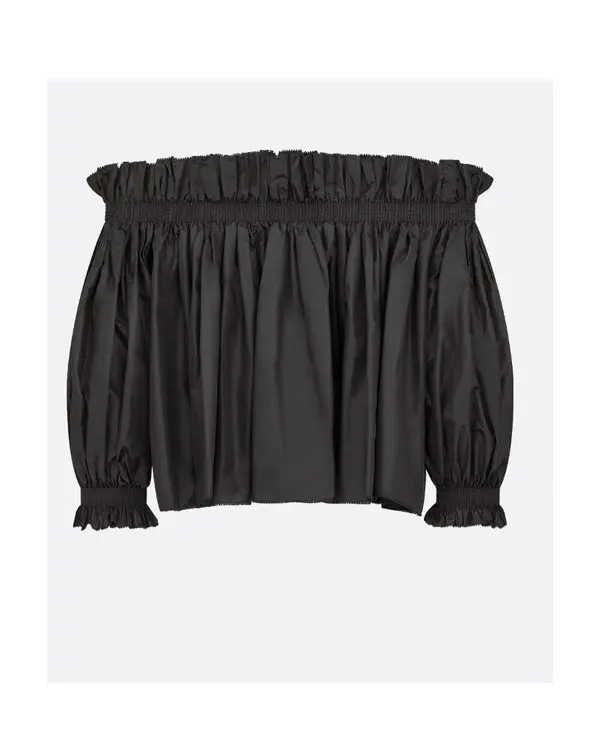 Dior Off-the-shoulder Smocked Top