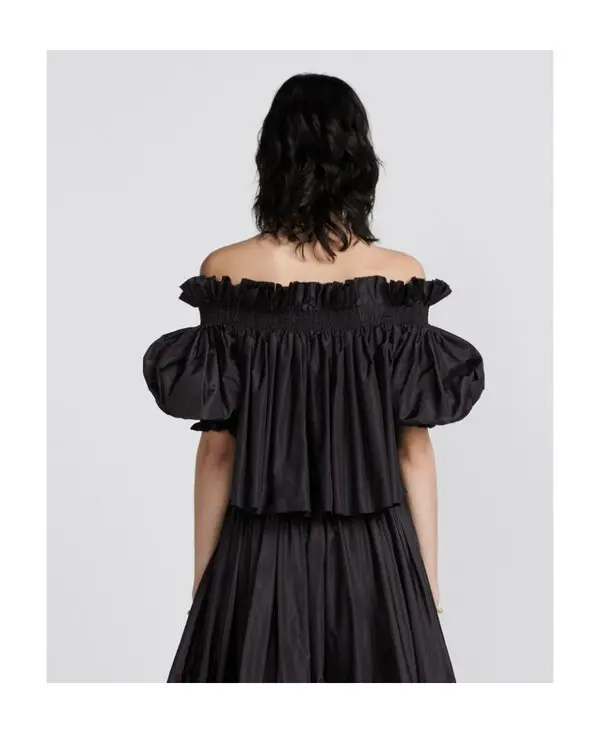 Dior Off-the-shoulder Smocked Top