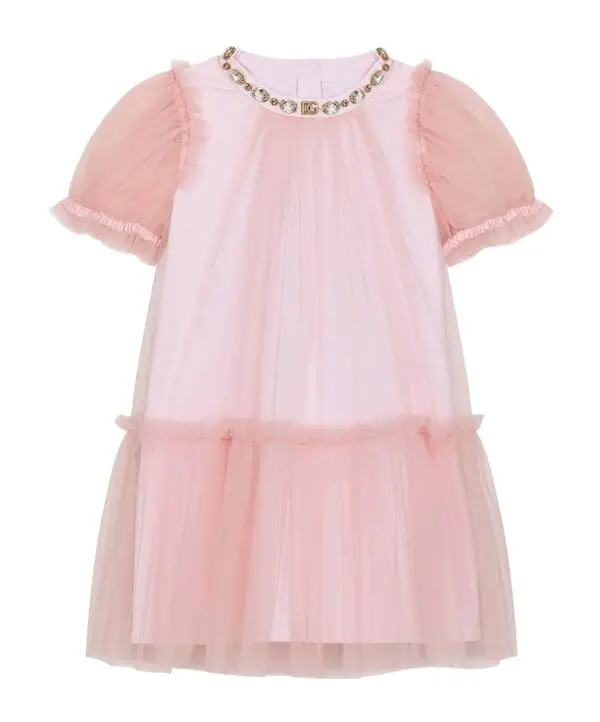 Dolce & Gabbana Tulle Rhinestone-embellished Dress