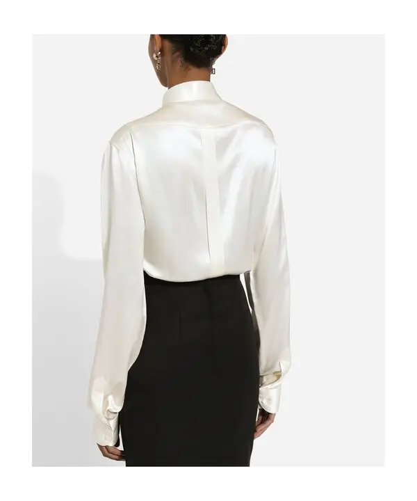 Dolce & Gabbana Dolce Gabbana Long-sleeved Satin Shirt