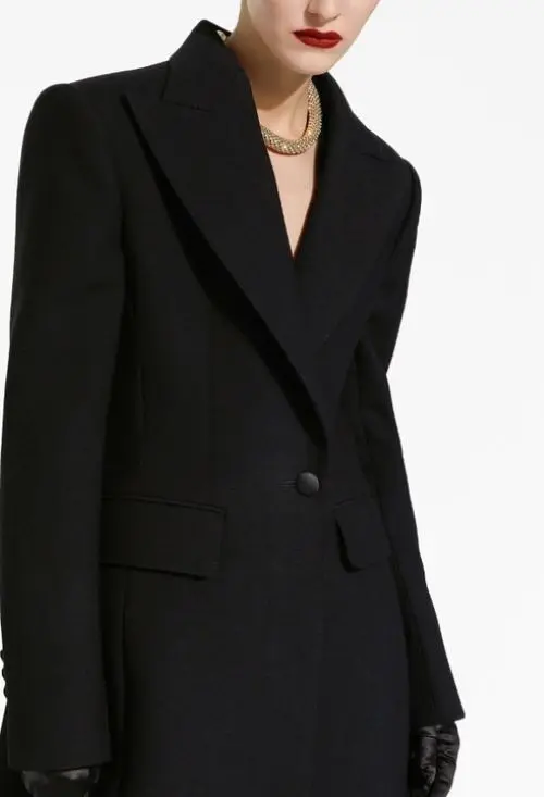 Dolce & Gabbana Dolce Gabbana Double-breasted Fitted Waist Long Coat
