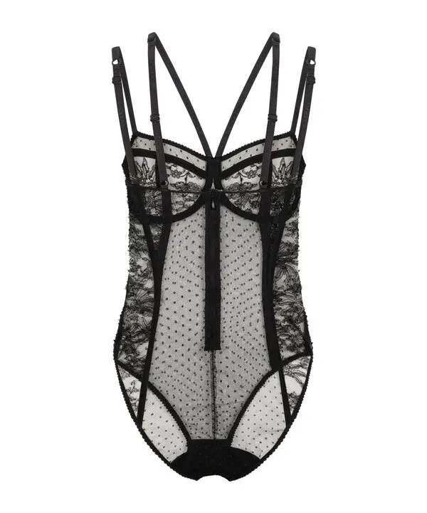 Dolce & Gabbana Dolce Gabbana Lace-detailed Bodysuit