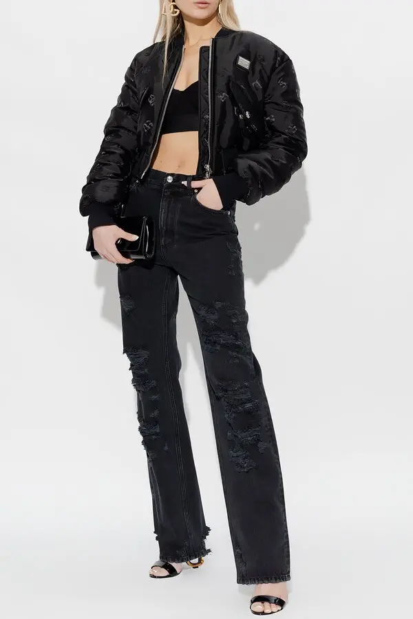 Dolce & Gabbana Dolce Gabbana High-waist Distressed Jeans