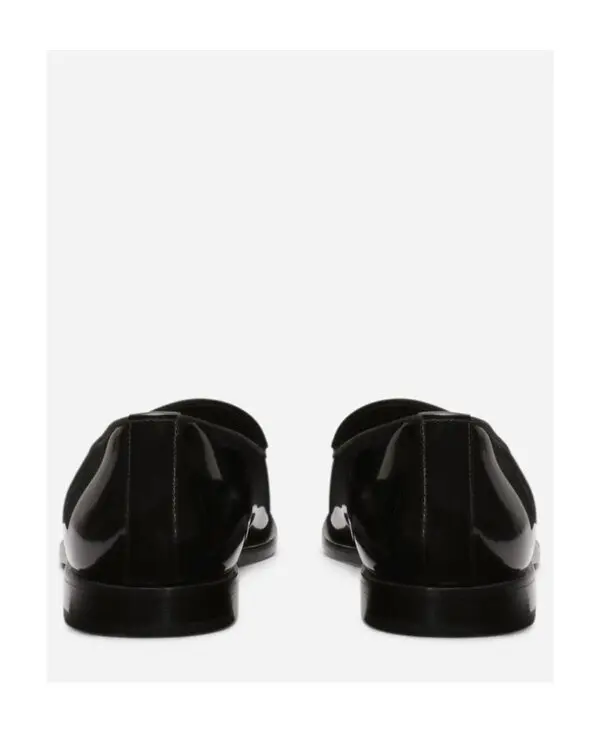 Dolce & Gabbana Logo-plaque Leather Slippers