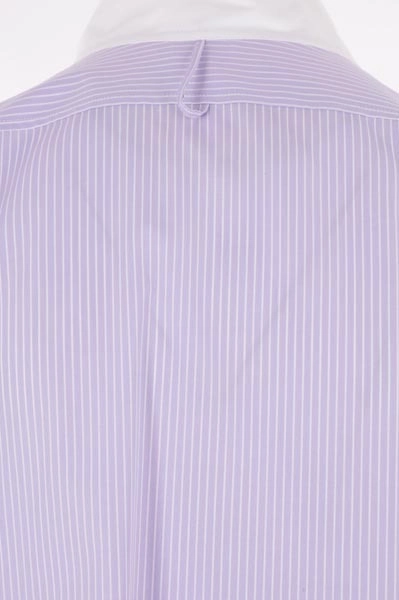 Loewe Striped Asymmetric Shirt In Striped Cotton Poplin