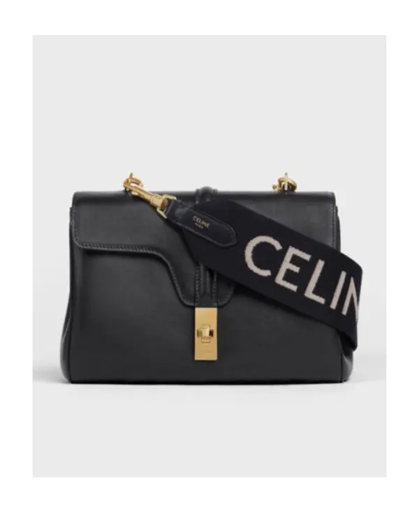 Celine Long Strap In Wool With Jacquard
