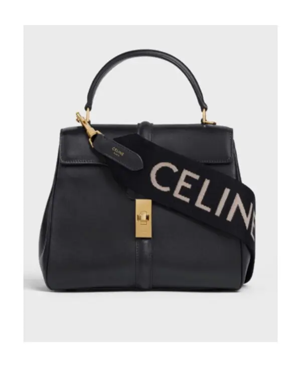 Celine Long Strap In Wool With Jacquard