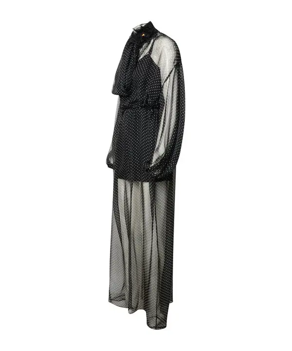 Dolce & Gabbana Polka-dot Print Maxi Dress