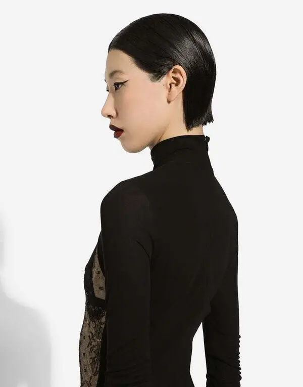 Dolce & Gabbana Lace-panel Midi Dress