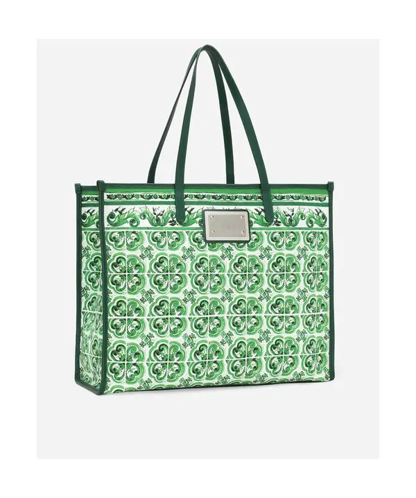 Dolce & Gabbana Dolce Gabbana Majolica Printed Large Shopper Bag