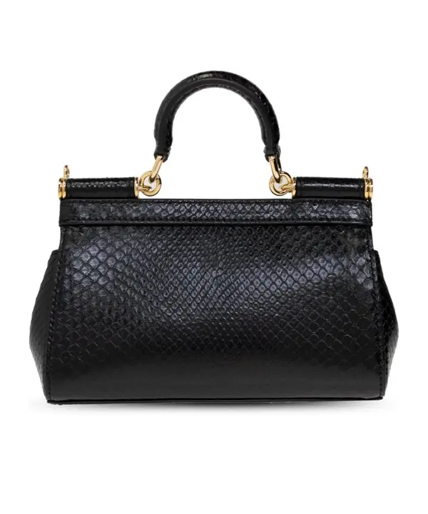 Dolce & Gabbana Dolce Gabbana Small Logo Plaque Embossed Sicily Handbag