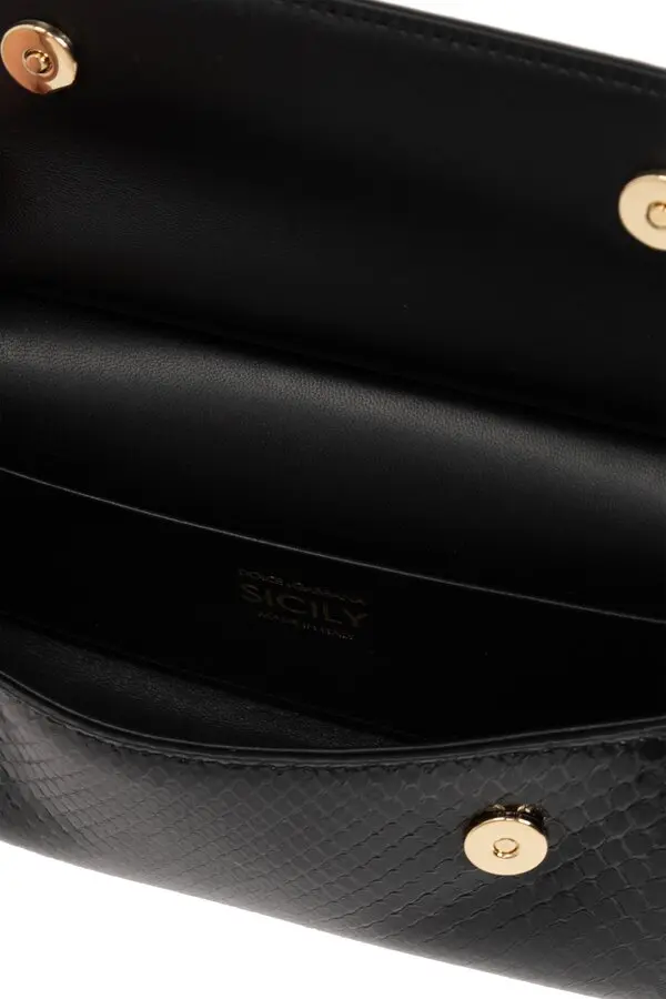 Dolce & Gabbana Dolce Gabbana Small Logo Plaque Embossed Sicily Handbag