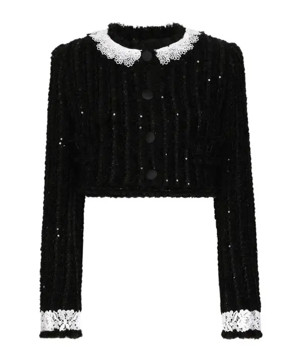 Dolce & Gabbana Dolce Gabbana Lace Detailed Jacket