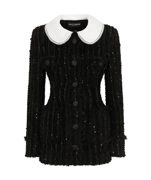 Dolce & Gabbana Sequinned Tweed Jacket
