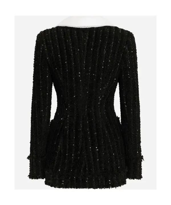 Dolce & Gabbana Sequinned Tweed Jacket