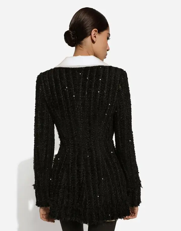 Dolce & Gabbana Sequinned Tweed Jacket