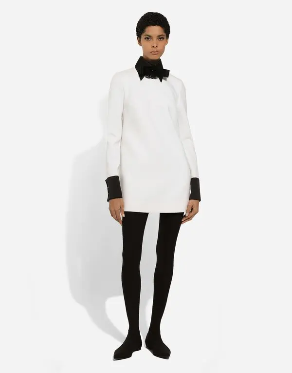 Dolce & Gabbana Dolce Gabbana Satin Detailed Mini Dress