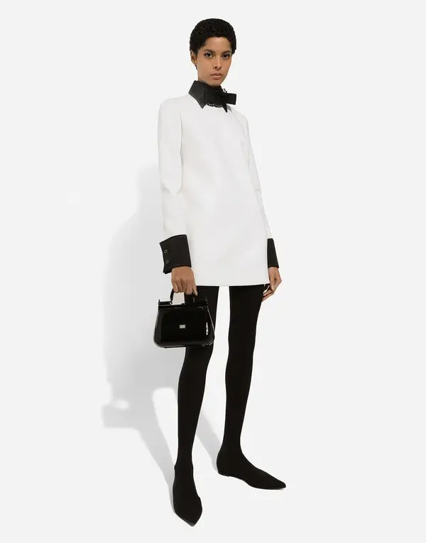 Dolce & Gabbana Dolce Gabbana Satin Detailed Mini Dress