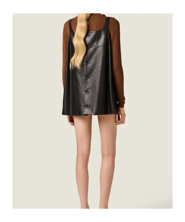 Miu Miu Nappa Leather Mini-dress