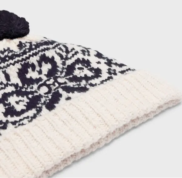Celine Beanie In Fair Isle Wool