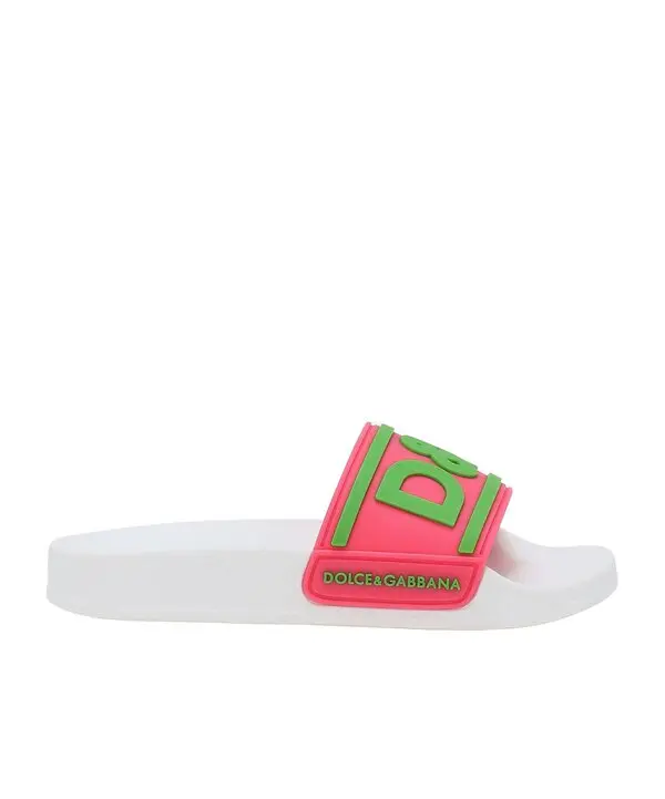 Dolce & Gabbana Logo-appliqué Slides