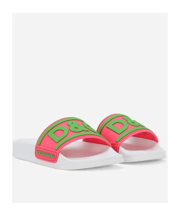 Dolce & Gabbana Logo-appliqué Slides
