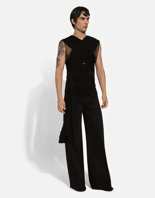 Dolce & Gabbana Dolce Gabbana Wide Leg Tailored Pants