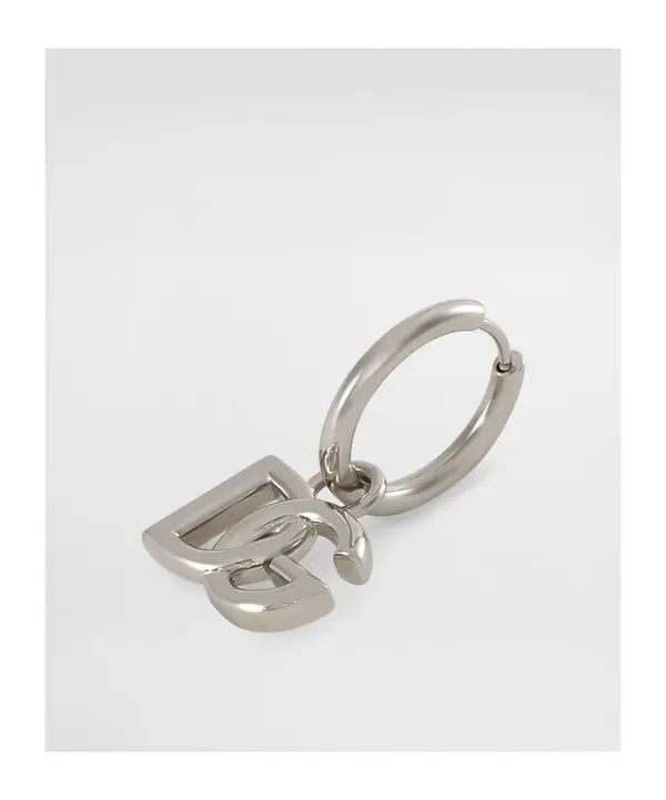 Dolce & Gabbana Dolce Gabbana Dg Logo Pendant Hoop Earrings
