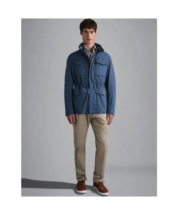 Paul & Shark Hooded Waterproof Military Jacket