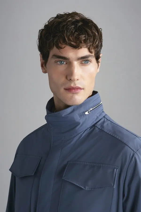 Paul & Shark Hooded Waterproof Military Jacket
